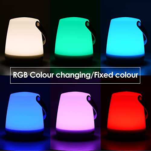 Pwysara LED Portable Lantern with USB Rechargeable Batteries, RGB Colour Changing with Dimmable Function, Suitable for Indoor and Outdoor Use