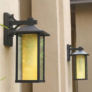 ZSEDP Outdoor Wall Lamp Waterproof Balcony Aisle Corridor Lamp Garden Villa Courtyard Exterior Wall Lamp European Style Wall Lamp Led