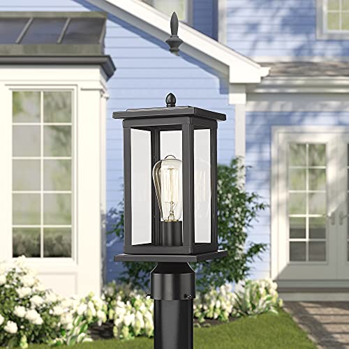 redeast Outdoor Post Light Fixture, 14.3" H Outdoor Post Lantern, Exterior Post Lamp, Outdoor Pillar Lamp for Garden, Porch, Patio, Yard and entryway