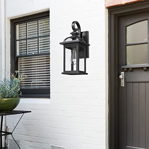 Darkaway Outdoor Wall Lights Fixtures 2 Pack with Outdoor Pendant Light for Porch, Patio, Garden