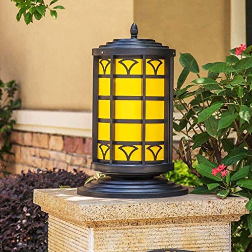 ZCMEB Led Outdoor Waterproof Courtyard Lamp Home Wall Lamp Post Head Lamp European Style Courtyard Garden Villa Gate Post Lamp