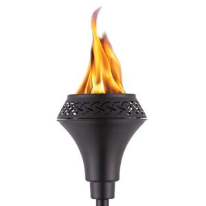 tiki brand 1120128 island king outdoor torch, black