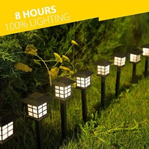 Zone Tech Outdoor Solar Powered Light – LED 24 Pack Bright Premium Quality Rain-Proof Walkway Path Patio Yard Lawn Garden LED Lamp (24 Pieces)