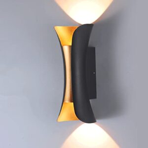 SOKHNA Modern LED Outdoor Waterproof Wall Lamp 20W 3000K,Outdoor Porch Wall Lamp Indoor Wall Sconces Waterproof Exterior Lights Fixture Suitable For Yards,Doorways,Garden,Pathway,Warm White,IP65 3000K