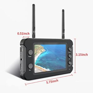 SoloGood FPV Monitor 4.3inch with DVR 5.8Ghz 40CH 800 x 480 IPS Drone Receiver Monitor Built in Battery for FPV Drone RC Cars