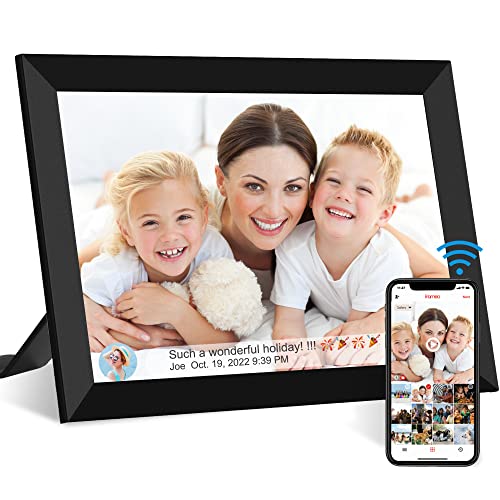 Frameo WiFi Digital Picture Frame, 10.1 inch Smart Digital Photo Frame 1280x800 IPS LCD Touch Screen, auto-Rotate, Built-in 16GB Storage, Share Photos or Videos Instantly via Frameo APP from Anywhere