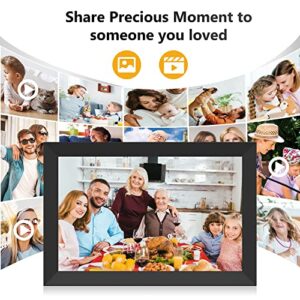 Frameo WiFi Digital Picture Frame, 10.1 inch Smart Digital Photo Frame 1280x800 IPS LCD Touch Screen, auto-Rotate, Built-in 16GB Storage, Share Photos or Videos Instantly via Frameo APP from Anywhere