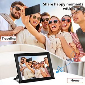 Frameo WiFi Digital Picture Frame, 10.1 inch Smart Digital Photo Frame 1280x800 IPS LCD Touch Screen, auto-Rotate, Built-in 16GB Storage, Share Photos or Videos Instantly via Frameo APP from Anywhere