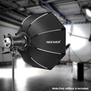 NEEWER 35.4''/90cm Octagonal Softbox Quick Release, with Bowens Mount, Carrying Bag Compatible with Neewer CB60 CB100 CB150 Vision 4 S101-300W/400W and Other Bowens Mount Light -SF-RPBO36