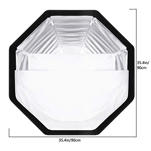 NEEWER 35.4''/90cm Octagonal Softbox Quick Release, with Bowens Mount, Carrying Bag Compatible with Neewer CB60 CB100 CB150 Vision 4 S101-300W/400W and Other Bowens Mount Light -SF-RPBO36