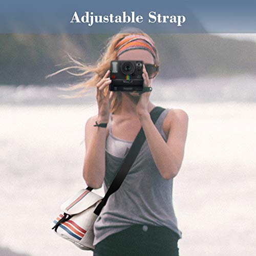 Fintie Camera Bag Compatible with Polaroid OneStep+, Onestep 2 VF, Now+ I-Type, Now I-Type Instant Film Camera - Canvas Travel Bag Soft Pouch with Adjustable Strap & Interior Pocket