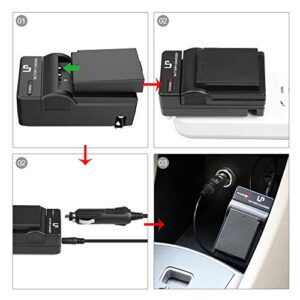 LP-E10 Battery Charger Pack, LP 2-Pack Battery & Charger, Compatible with Canon EOS Rebel T7, T6, T5, T3, T100, 4000D, 3000D, 2000D, 1500D, 1300D, 1200D, 1100D &More (Not for T3i T5i T6i T6s T7i)