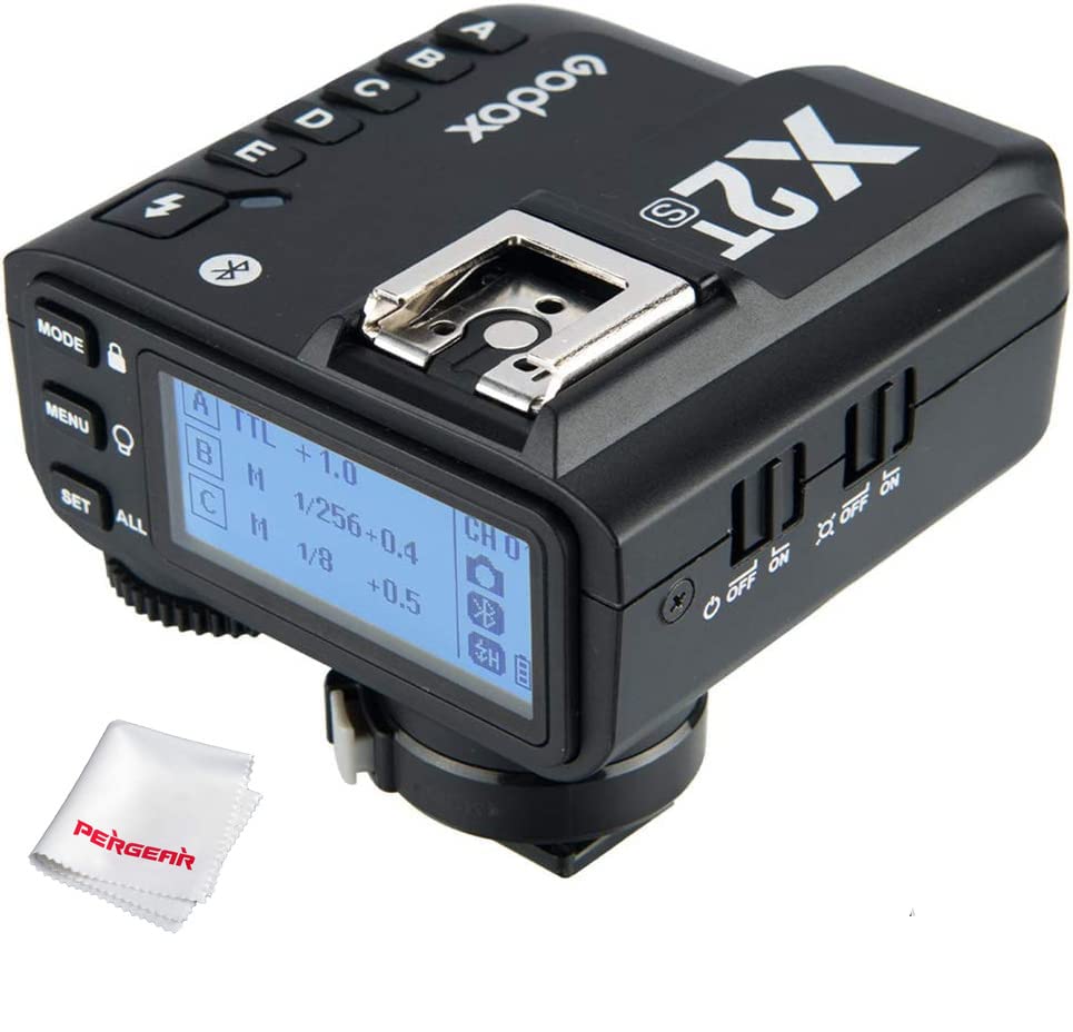 Godox X2T-S TTL Wireless Flash Trigger for Sony, Bluetooth Connection, 1/8000s HSS, 5 Separate Group Buttons, Relocated Control-Wheel, New Hotshoe Locking, New AF Assist Light