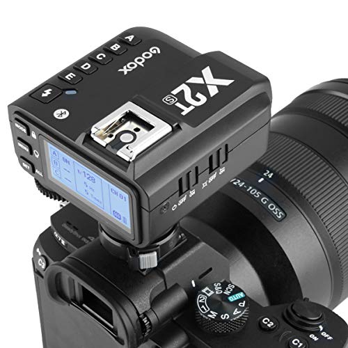 Godox X2T-S TTL Wireless Flash Trigger for Sony, Bluetooth Connection, 1/8000s HSS, 5 Separate Group Buttons, Relocated Control-Wheel, New Hotshoe Locking, New AF Assist Light