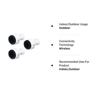 Unifi Protect 4K UVC-G4-PRO 4K Ultra HD IP Video Surveillance System Outdoor Network Bullet Camera (3-Pack)