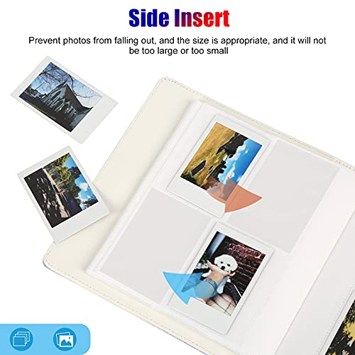 256 Pockets Photo Album for Fujifilm Instax 11 12 9 40 Mini Camera, Polaroid Camera, Photo Album for Fujifilm Instax Mini Evo Liplay 90 8 7+ Instant Camera, Polaroid HP Zink 2x3" Photos (Magic Silver)