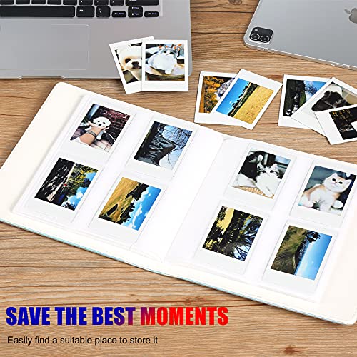 256 Pockets Photo Album for Fujifilm Instax 11 12 9 40 Mini Camera, Polaroid Camera, Photo Album for Fujifilm Instax Mini Evo Liplay 90 8 7+ Instant Camera, Polaroid HP Zink 2x3" Photos (Magic Silver)