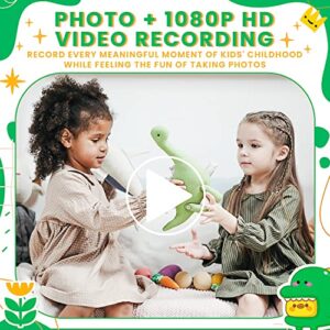 Kids Camera Instant Print,Zero Ink Camera for Kids 1080P HD,Selfie Digital Camera with Print Paper,2.4 Inch Screen Kids Video Camera,Birthday Gift for Boys Girls 3-12