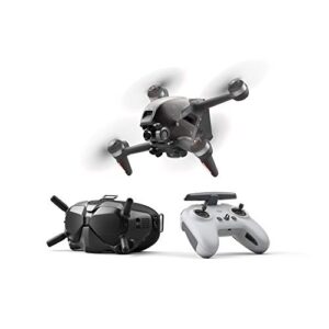 dji fpv combo – first-person view drone uav quadcopter with 4k camera, s flight mode, super-wide 150° fov, hd low-latency transmission, emergency brake and hover, gray