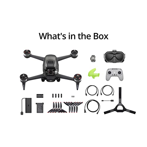 DJI FPV Combo - First-Person View Drone UAV Quadcopter with 4K Camera, S Flight Mode, Super-Wide 150° FOV, HD Low-Latency Transmission, Emergency Brake and Hover, Gray