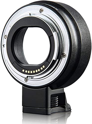 EF-EOS M Lens Adapter Auto-Focus Lens Converter Ring Compatible for Canon EF/EF-S Lens and Canon EOS-M (EF-M Mount) Camera EOS M M2 M3 M5 M6 M10 M50 M100