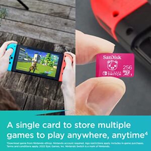 SanDisk 256GB microSDXC Card Licensed for Nintendo Switch, Fortnite Edition - SDSQXAO-256G-GN6ZG