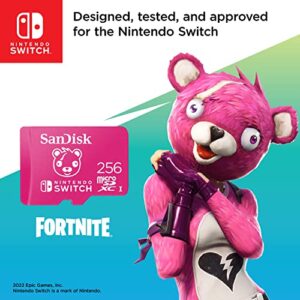 SanDisk 256GB microSDXC Card Licensed for Nintendo Switch, Fortnite Edition - SDSQXAO-256G-GN6ZG