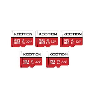 kootion 5 x 32gb micro sd card class 10 micro sdhc card 32gb tf card high-speed micro sd cards 5 pack memory card uhs-1, c10, u1