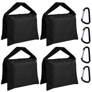 abccanopy sandbag photography weight bags for video stand,4 packs (black)