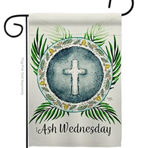 Breeze Decor Holy Ash Wednesday Garden Flag Religious Faith Hope Grace Peace Dove Christian Religion Easter House Decoration Banner Small Yard Gift Double-Sided, Made in USA