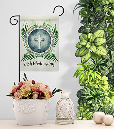 Breeze Decor Holy Ash Wednesday Garden Flag Religious Faith Hope Grace Peace Dove Christian Religion Easter House Decoration Banner Small Yard Gift Double-Sided, Made in USA