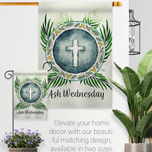 Breeze Decor Holy Ash Wednesday Garden Flag Religious Faith Hope Grace Peace Dove Christian Religion Easter House Decoration Banner Small Yard Gift Double-Sided, Made in USA