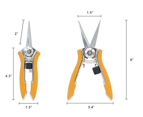 Zenport H350L Micro-Trimmer Shear with Twin Blade, 6.7-Inch Long