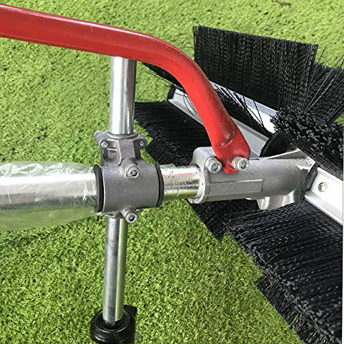 Sweeper Broom, Outdoor Hand Held Broom, Handheld Sweeper, 2 Stroke 43cc 1.7 Horsepower Engine Sweeper for Cleaning Snow Driveway Grass Lawn Garden Sweeper Cleaner Tools