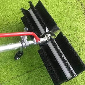 Sweeper Broom, Outdoor Hand Held Broom, Handheld Sweeper, 2 Stroke 43cc 1.7 Horsepower Engine Sweeper for Cleaning Snow Driveway Grass Lawn Garden Sweeper Cleaner Tools