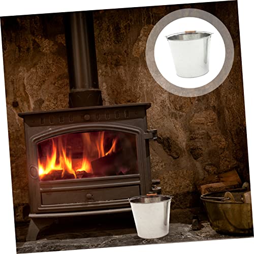 Luxshiny Metal Bucket Cm Accessory Pits Ash Multi-use Buckets Wear-resistant Practical Garden Home Bin Incinerator Money Fireplace Pit Burn Multi-function with for Metal Handheld Ash Bucket