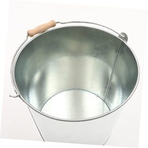 Luxshiny Metal Bucket Cm Accessory Pits Ash Multi-use Buckets Wear-resistant Practical Garden Home Bin Incinerator Money Fireplace Pit Burn Multi-function with for Metal Handheld Ash Bucket