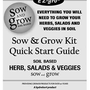 Heirloom Salad Greens Seed Starter Kit by EZ-gro | Our Indoor Vegetable Garden Kit Contains 5 Different Salad Seeds | Contains Everything an Indoor Vegetable Garden Kit Needs with Fertilizer