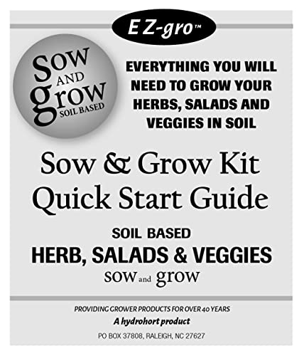 Heirloom Salad Greens Seed Starter Kit by EZ-gro | Our Indoor Vegetable Garden Kit Contains 5 Different Salad Seeds | Contains Everything an Indoor Vegetable Garden Kit Needs with Fertilizer