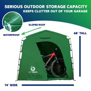 YardStash Bike Storage Tent Heavy Duty, Outdoor, Portable Shed Cover for Bikes, Lawn Mower, Garden Tools for Waterproof, Heavy-Duty Tarp to Protect from Rain, Wind and Snow, Spring Cleaning Essential