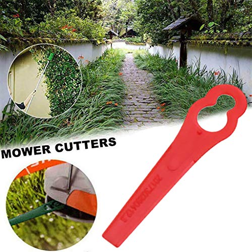 Crop Garden Replace 40pcs for Cordless Strimmer Grass Plastic Trim Tool Cmmt12018 (Red, One Size)