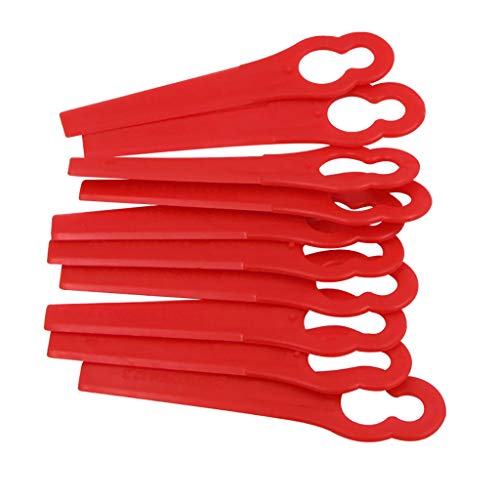 Crop Garden Replace 40pcs for Cordless Strimmer Grass Plastic Trim Tool Cmmt12018 (Red, One Size)