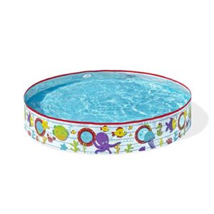 bestway 55029 paddling fill n kids garden pool with fun fish print, multicolor, 1.52 m x 25 cm