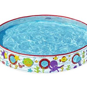 Bestway 55029 Paddling Fill N Kids Garden Pool with Fun Fish Print, Multicolor, 1.52 m x 25 cm