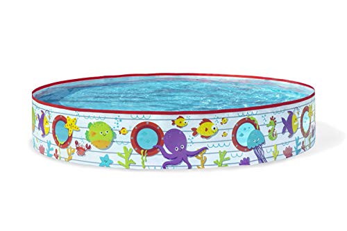 Bestway 55029 Paddling Fill N Kids Garden Pool with Fun Fish Print, Multicolor, 1.52 m x 25 cm