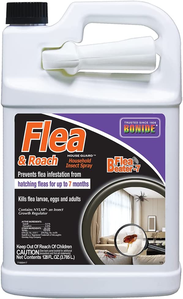 Bonide Flea Beater Flea & Roach House Guard Household Insect Spray, 128 Ready-to-Use Long Lasting Insect Control & Protection