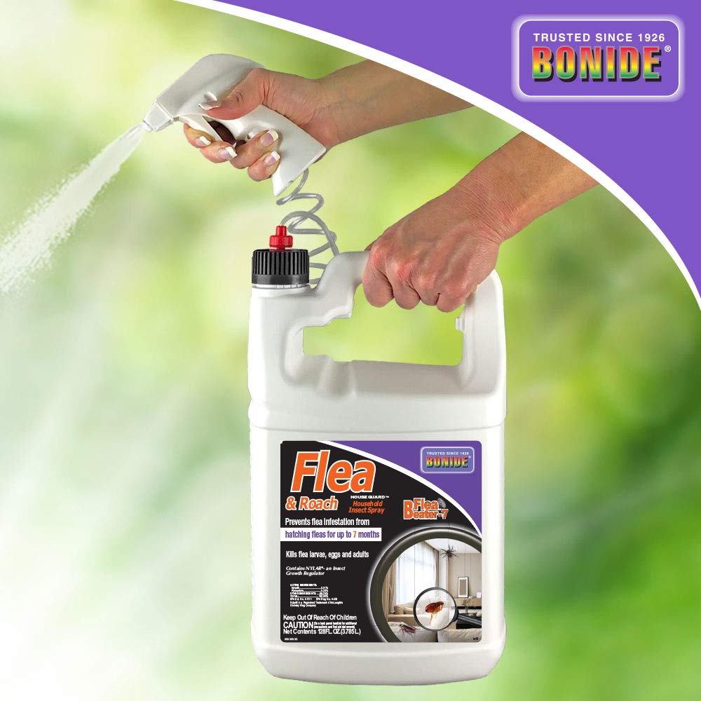 Bonide Flea Beater Flea & Roach House Guard Household Insect Spray, 128 Ready-to-Use Long Lasting Insect Control & Protection