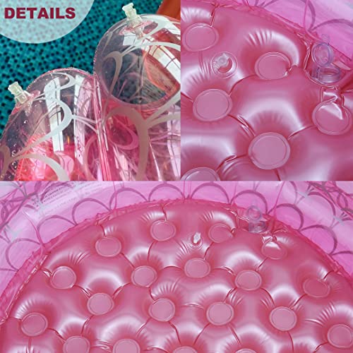 Inflatable Kiddie Pools Mermaid Design,47 inch Backyard Round Swimming Pool for Toddler Gift, Kids Paddling Swimming Pool Indoor&Outdoor Garden Play Water Game，Baby Ball Pit Pool