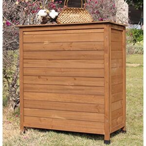 Outdoor Storage Cabinet with Adjustable Shelves Garden Tool Shed, Outdoor Garden Tools Waterproof Storage Box for Yard Patio