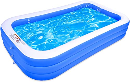 Inflatable Swimming Pools 120" X 72" X 22"Full Size Splashing Pool for Adults, Kids, Toddlers, Blow up Paddling Pool for Indoor,Outdoor, Garden, Courtyard, Summer Party